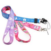 China Custom Logo Keychain Neck Strap Lanyard Thermal Transfer Printed for Office Essential for sale