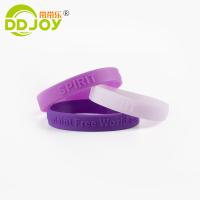 China Custom Size Silicone Wristband 202x12x2mm Debossed Printing for Events Festival for sale
