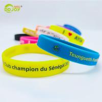 China Custom Size Silicone Wristband 202x12x2mm Debossed Printing for Events Festival for sale
