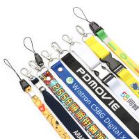 China Office 90*15mm Flat Polyester Custom Single Sublimation Lanyards For Personalization for sale
