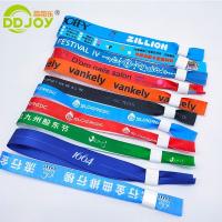 China Custom Polyester Wristbands 350x15mm for Events Festivals and Clubs for sale