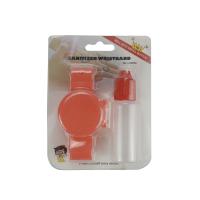 China Silicone Hand Sanitizer Wristband 15ml Adjustable Dispenser Bracelet Custom Logo for sale