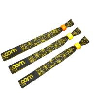China Custom Satin Fabric RFID Wristbands for Party Events 350x15mm Logo Printing for sale