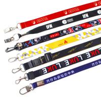 China Keychain Lanyard Strap Custom Logo Polyester for Neck Lanyard Accessories for sale