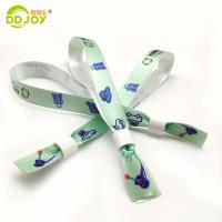 China Customizable Fabric Woven Wristbands 350x15mm with Adjustable Design and Custom Artwork for sale