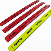 China Custom PVC Snap Slap Reflective Wristband 3x22cm Waterproof Bulk for Religious Events for sale