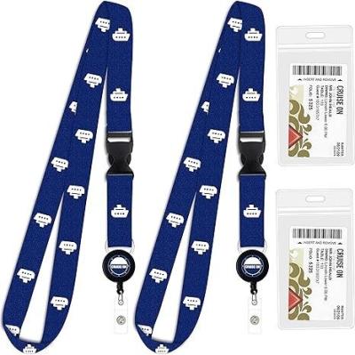 China 1 Color Print Method Personalize Sublimation Lanyards With Logo Polyester Material for sale