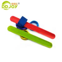 China Custom Color Plating Reflective Snap Slap Bracelet 215x25x2mm Silicone Wristband for Kids for sale