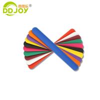 China Custom Color Plating Reflective Snap Slap Bracelet 215x25x2mm Silicone Wristband for Kids for sale