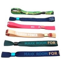 China Custom Satin RFID Wristbands for Events Festivals with Logo Printing 350x15mm for sale