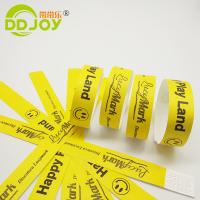 China Waterproof Tyvek Paper Wristbands 250x25mm for Event Guest Staff Identification for sale