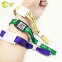 China Custom Satin RFID Wristbands for Events Festivals with Logo Printing 350x15mm for sale