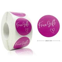China 1.5 Inch Round Thank You Stickers 500pcs per Roll for Gift Packaging and Events for sale