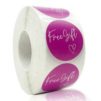 China 1.5 Inch Round Thank You Stickers 500pcs per Roll for Gift Packaging and Events for sale