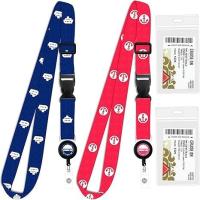 China Breakaway Safety Buckle Sublimation Polyester Neck Lanyards 90cm 2cm Width for Office Promotions for sale