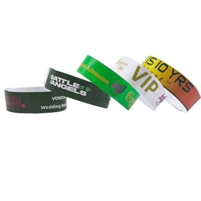 China Customizable Disposable Tyvek Paper Wristbands 250x25mm for Events and Access Control for sale