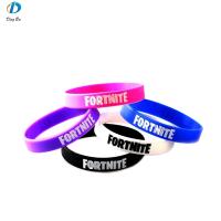 China Custom Logo Silicone Rubber Bracelet 202x12x2mm Promotional Wristband for sale
