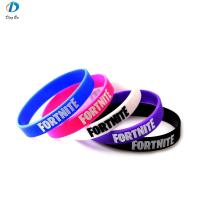 China Custom Logo Silicone Rubber Bracelet 202x12x2mm Promotional Wristband for sale