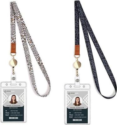 China Custom PVC Work Card Lanyard Nylon ID Chest Strap 1cm Width 90cm Length Metal Buckle for sale