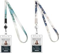 China Custom PVC Work Card Lanyard Nylon ID Chest Strap 1cm Width 90cm Length Metal Buckle for sale