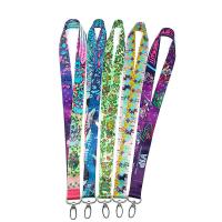 China Sublimation Polyester Neck Lanyards 1cm Width 90cm Length with Breakaway Safety Buckle for sale