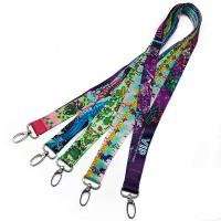 China Sublimation Polyester Neck Lanyards 1cm Width 90cm Length with Breakaway Safety Buckle for sale