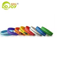 China Silicon Material Customized Logo Plastic Wristband for Non-Profit Organizations for sale