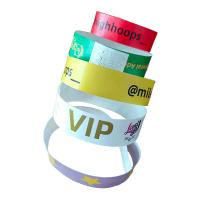 China Customizable Waterproof Tyvek Wristband 250x25mm for Event Festival Park Identification for sale