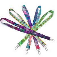 China Sublimation Polyester Neck Lanyards 1cm Width 90cm Length with Breakaway Safety Buckle for sale