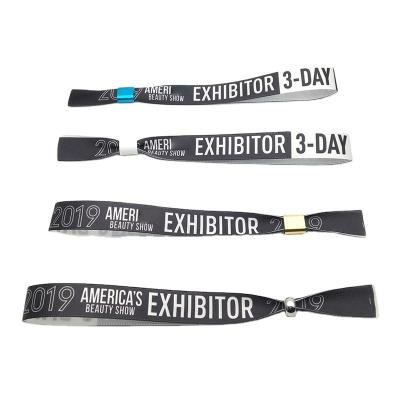 China Custom Polyester RFID Wristbands 350x15mm for Events Festivals Parties Promotional Gifts for sale