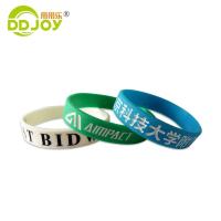 China Silicon Material Customized Logo Plastic Wristband for Non-Profit Organizations for sale
