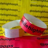 China Customizable Waterproof Tyvek Wristband 250x25mm for Event Festival Park Identification for sale
