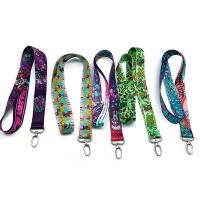 China Sublimation Polyester Neck Lanyards 1cm Width 90cm Length with Breakaway Safety Buckle for sale