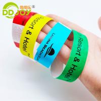 China Customizable Waterproof Tyvek Wristband 250x25mm for Event Festival Park Identification for sale