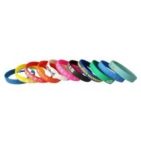 China Red Silicone Wristband for Events Solid Color Adult Size 202x12x2mm Custom Logo for sale