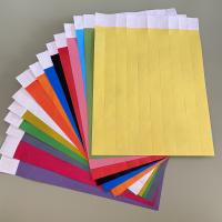 China Paper Identification Tyvek Wristbands Custom Logo and Barcode for Identification for sale