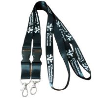 China Custom Sublimation Lanyards 1 Color Printing Safety Buckle 90cm Polyester for Travel Agency for sale
