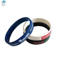 China Custom Silicone Wristband Bracelet 202x12x2mm ISO9001 Fundraising Event Promotional for sale