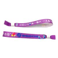 China Custom Sublimation Woven Lanyard Wristband 350x15mm Disposable for Festival Events for sale