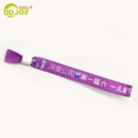 China Custom Sublimation Woven Lanyard Wristband 350x15mm Disposable for Festival Events for sale