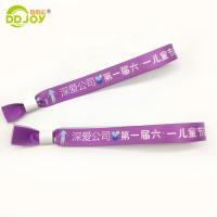 China Custom Sublimation Woven Lanyard Wristband 350x15mm Disposable for Festival Events for sale