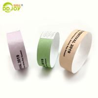China Durable Tyvek Admission Wristbands 250x19mm for Wedding Decoration and Events for sale