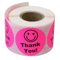 China Custom Round Sticker Labels 500 Pieces Per Roll Die Cut Adhesive Labels with Free Design for sale