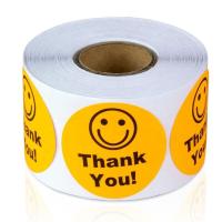 China Custom Round Sticker Labels 500 Pieces Per Roll Die Cut Adhesive Labels with Free Design for sale
