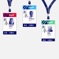 China Custom Sublimation Lanyards 2.5cm Width 100cm Length 6 Color Print with Logo for Office Events for sale