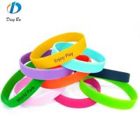 China Custom Silicone Wristband 202x12x2mm Adult Size for Events Promotions Sports for sale