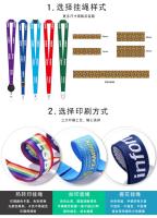 China Custom Sublimation Lanyards 2.5cm Width 100cm Length 6 Color Print with Logo for Office Events for sale