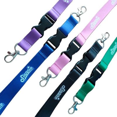 China Custom Logo Dye Sublimation Polyester Lanyards 90cm x 1.5cm for Keychain ID Badge for sale