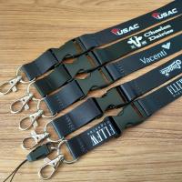 China Custom Logo Dye Sublimation Polyester Lanyards 90cm x 1.5cm for Keychain ID Badge for sale