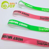 China Custom Polyester Woven Ribbon Wristband 350x15mm with Plastic Slide Lock for Events for sale